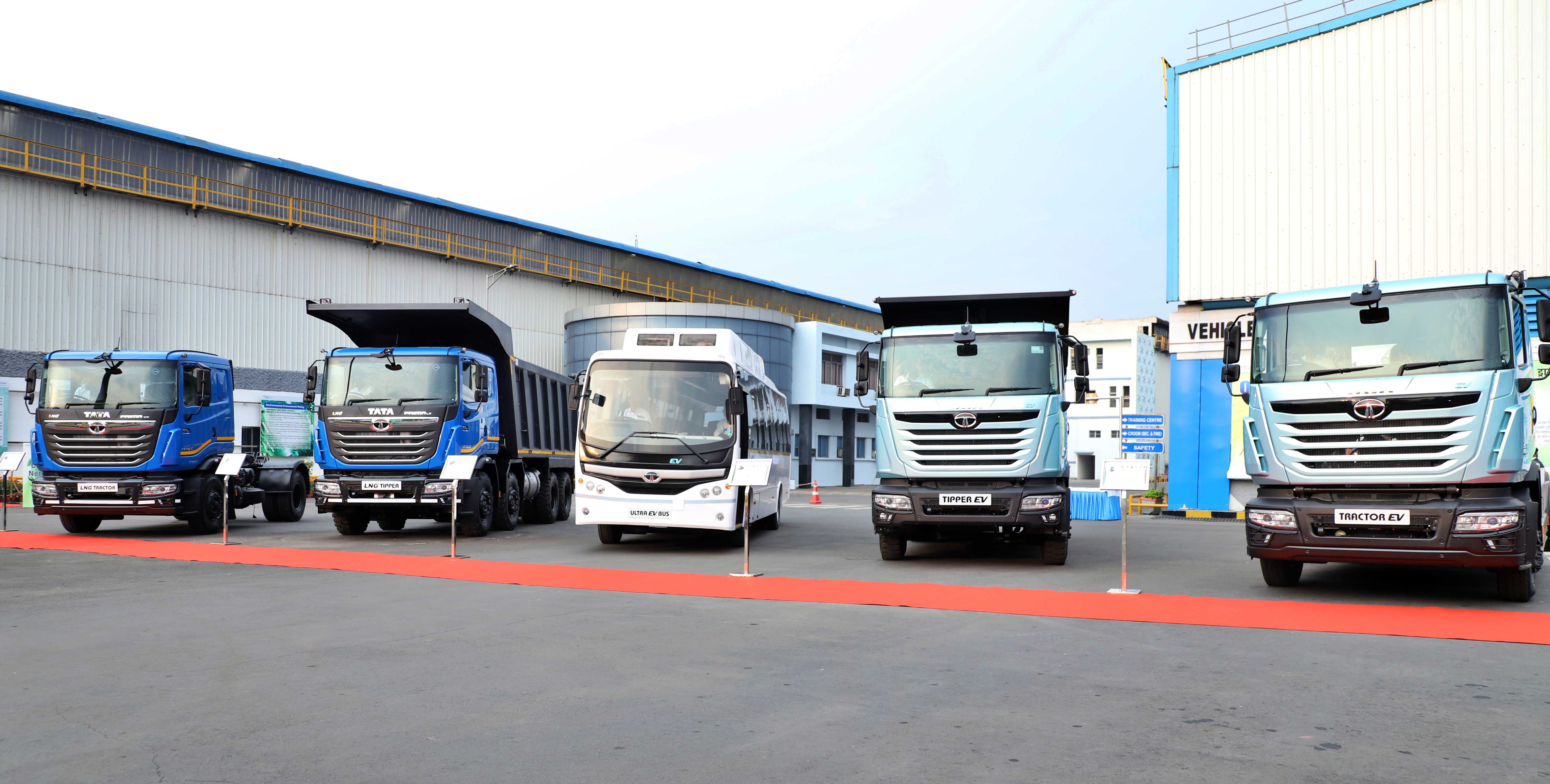 Tata Motors flags-off its next-gen, eco-friendly fleet of commercial ...